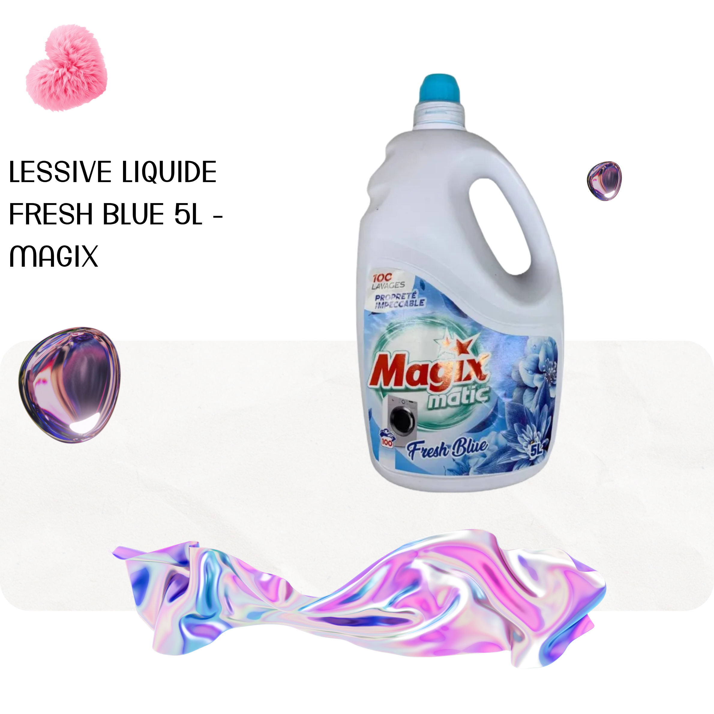 Lessive liquide Fresh Blue 5L - MAGIX – Alora